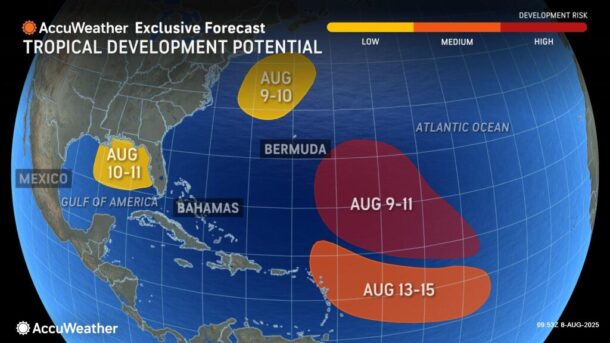 AccuWeather Forecasts Three to Five Atlantic Basin Storms in August